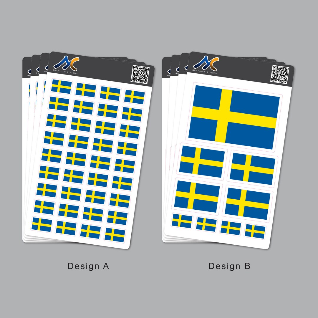 Sweden Flag Sticker Sheet - Etsy
