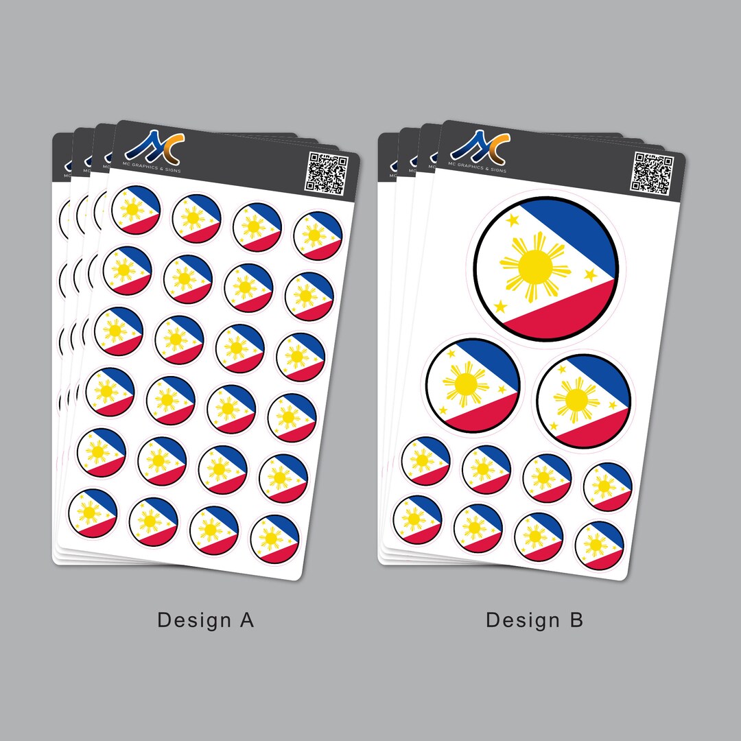 Philippines Flag Sticker Sheet - Etsy
