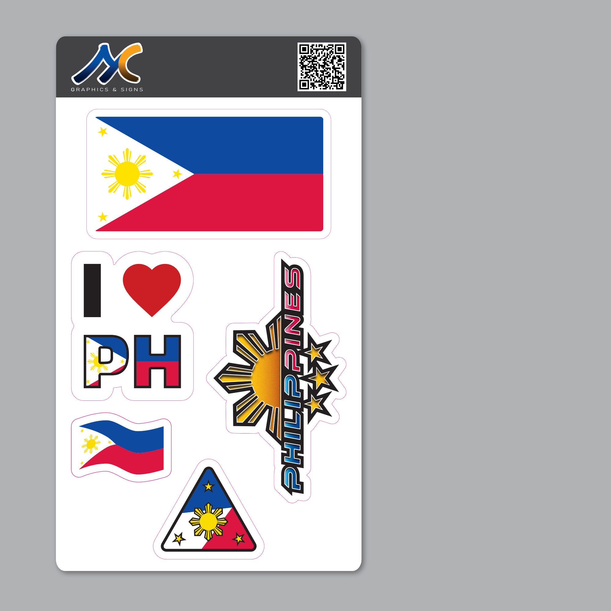 Philippines Flag Vinyl Decal Sticker Sheet Filipino Pinoy Noypi - Etsy