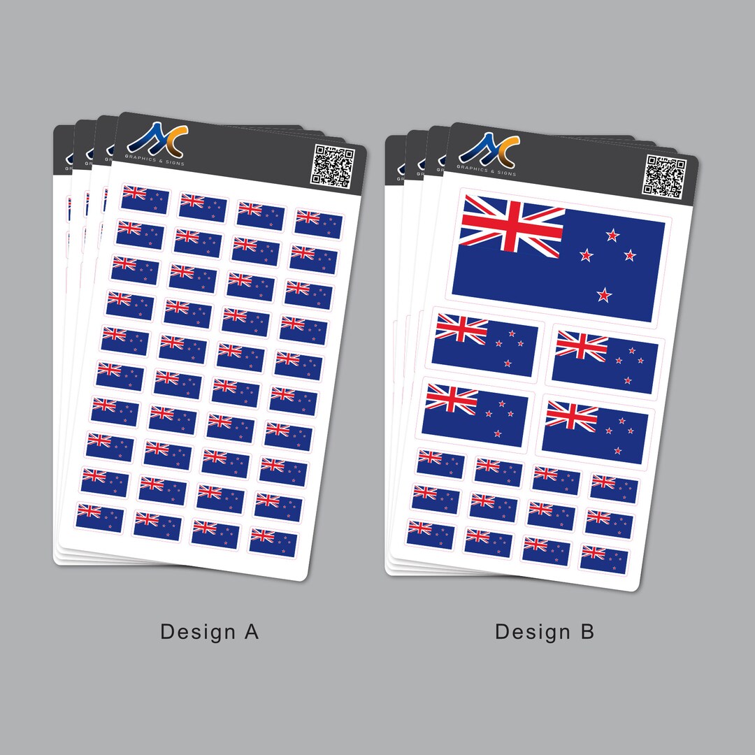 New Zealand Flag Sticker Sheet - Etsy