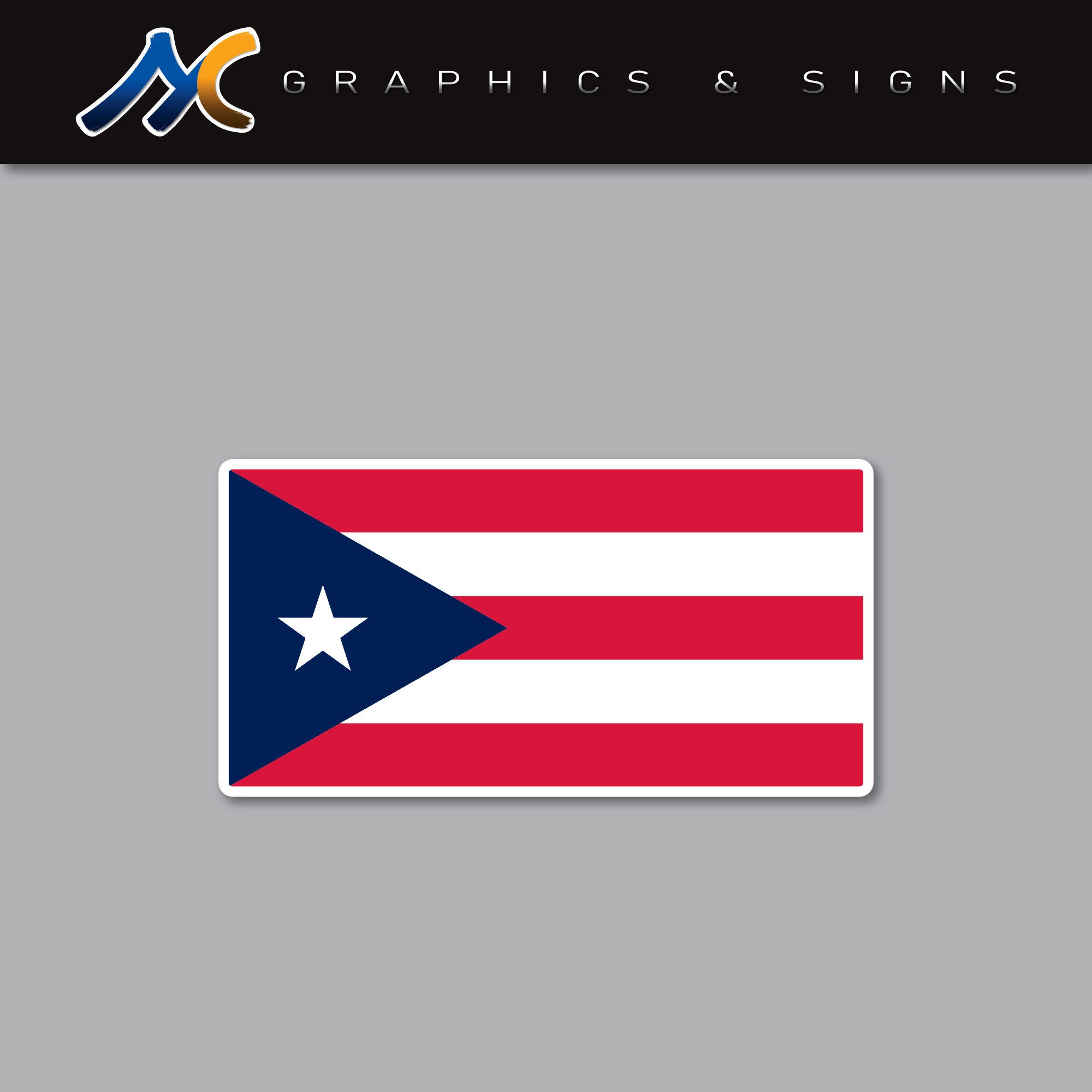 Puerto Rico Flag Sticker Decal - Etsy