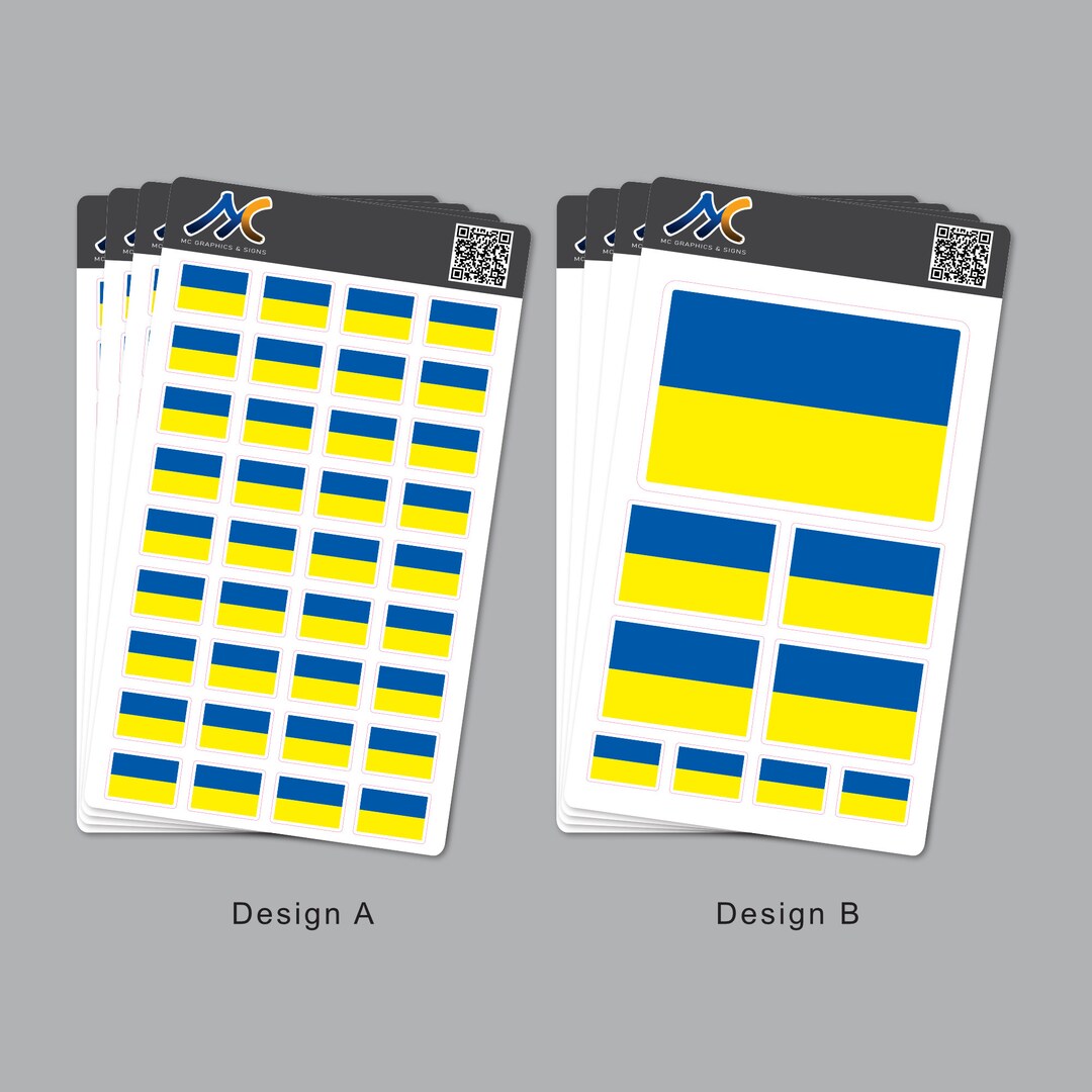 Ukraine Flag Vinyl Decal Sticker Sheets - Etsy Canada