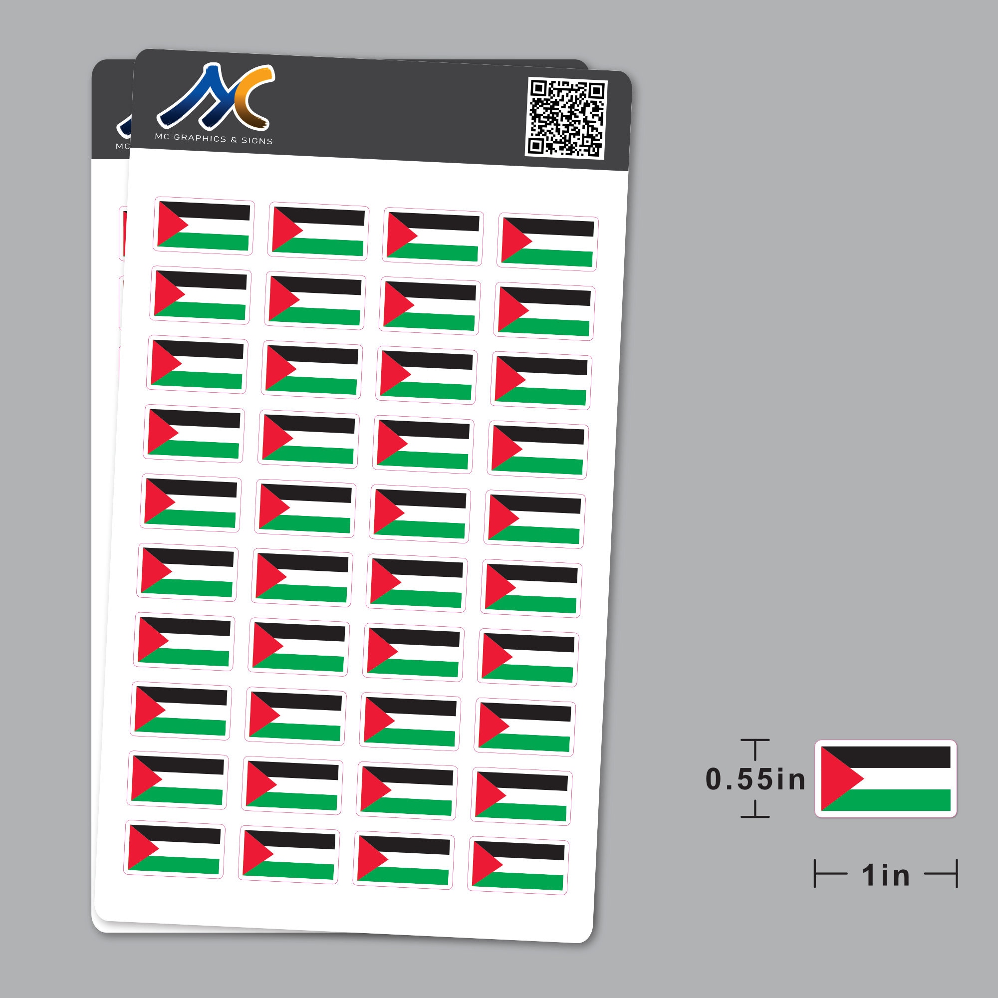 Palestine Flag Palestinian Flag Vinyl Decal Sticker Sheets - Etsy