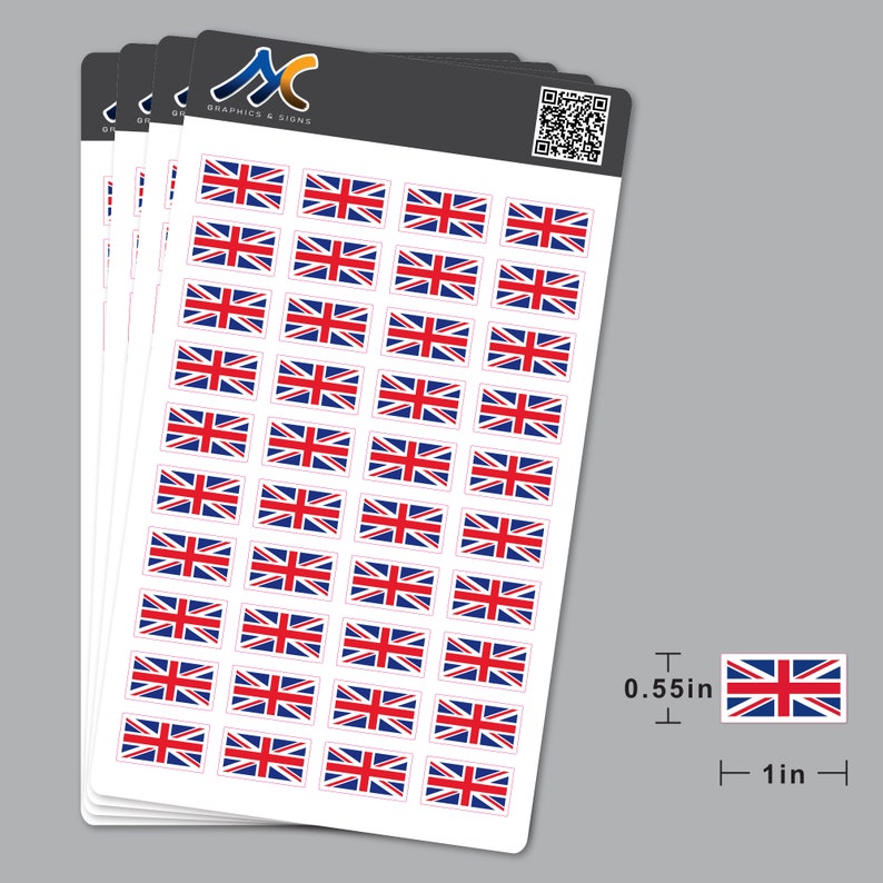 UK Union Jack Great Britain United Kingdom Flag Sticker Sheet - Etsy