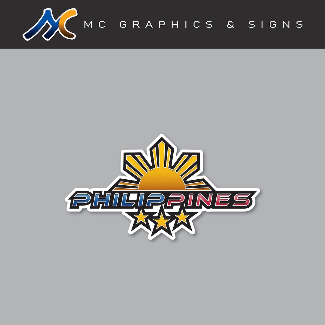Philippines Flag Vinyl Decal Sticker Filipino Pinoy Noypi Decal - Etsy