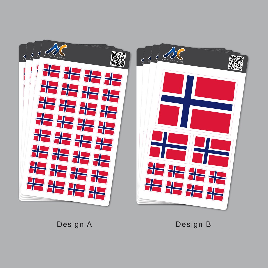 Norway Flag Sticker Sheet - Etsy