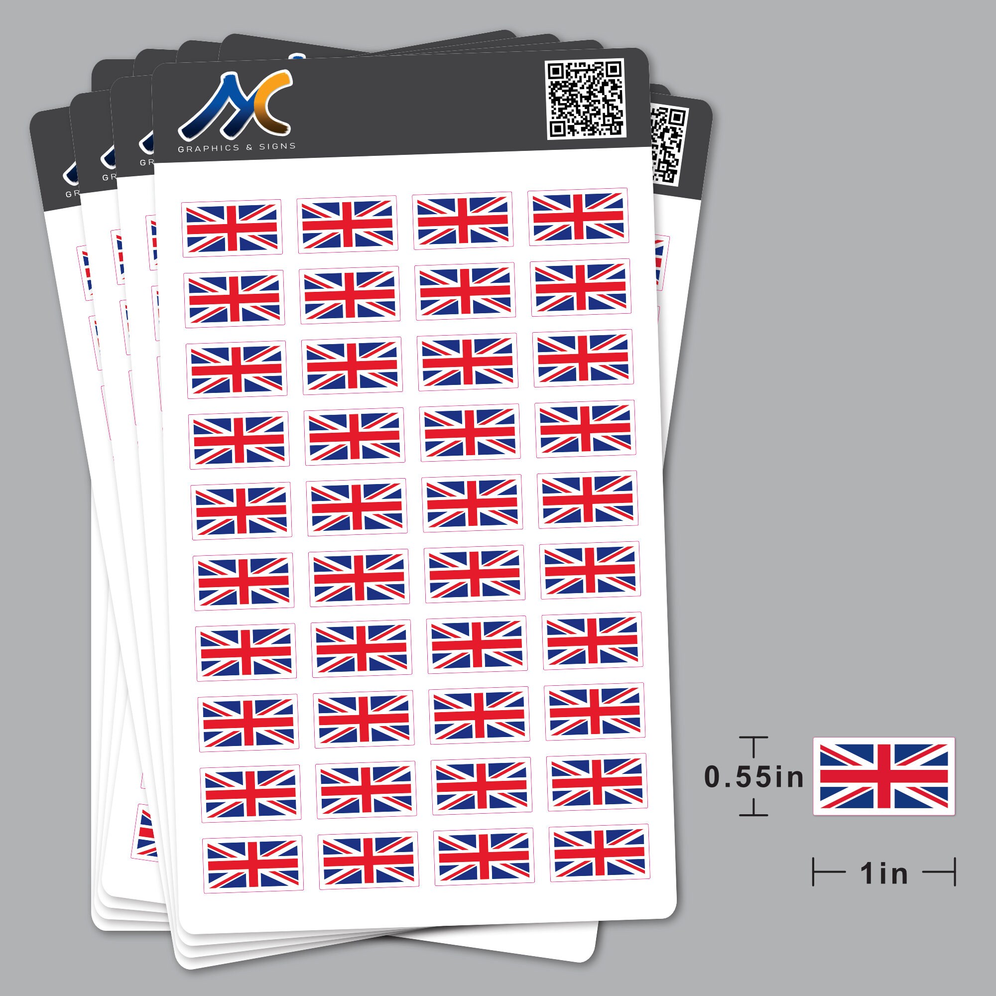 UK Union Jack Great Britain United Kingdom Flag Sticker Sheet - Etsy