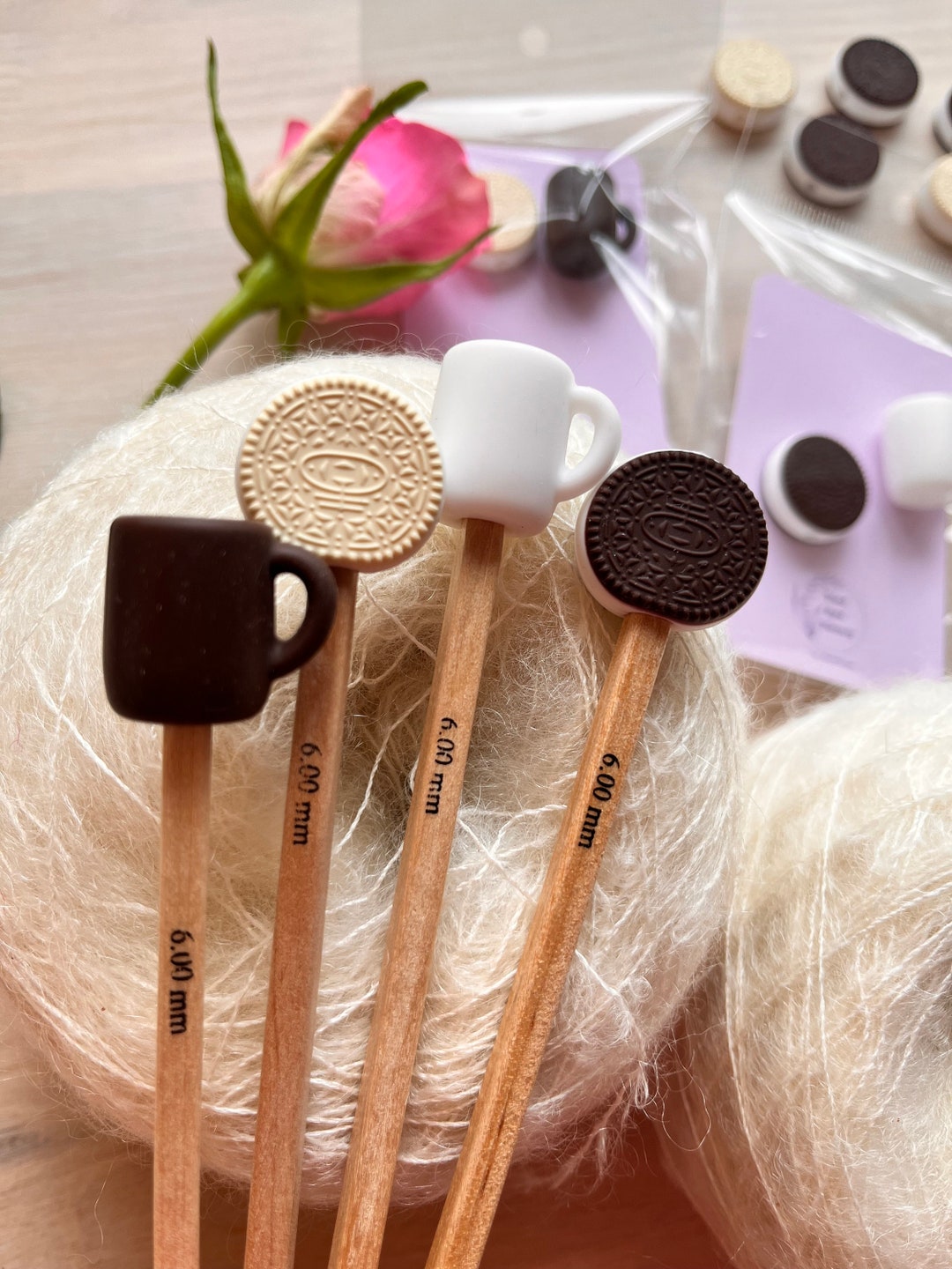 Knitting Needle Point Protectors / Stoppers / Stitch Saver / Stitch ...