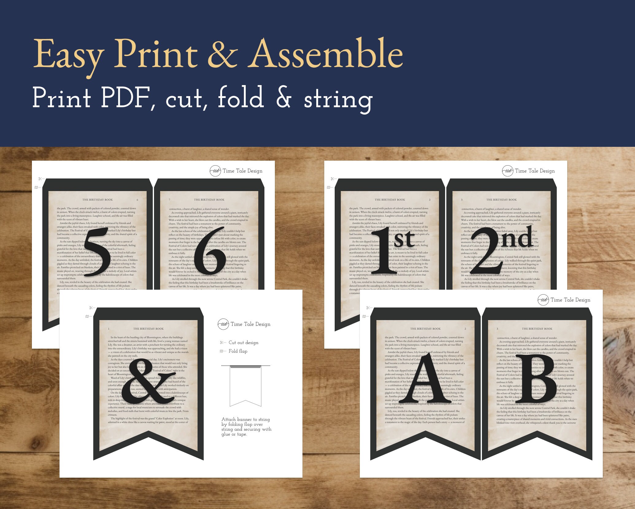 Book Custom Banner Pack, Vintage Book Page, Book Lover, Digital Banner ...