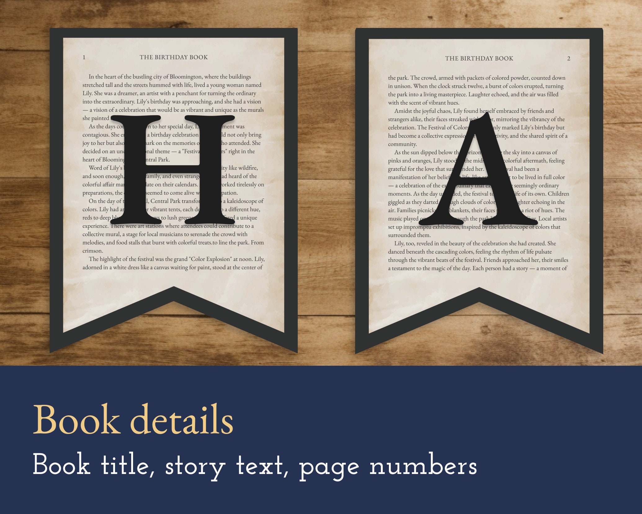 Book Custom Banner Pack, Vintage Book Page, Book Lover, Digital Banner ...