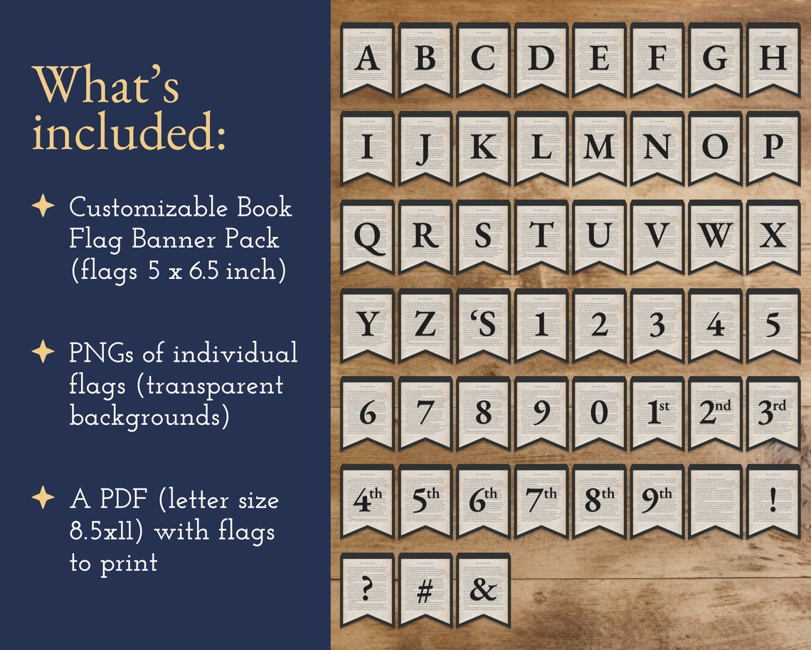 Book Custom Banner Pack, Vintage Book Page, Book Lover, Digital Banner ...