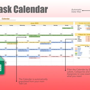 Google Sheets To-do List Template: Calendar, Kanban & Gantt Chart ...