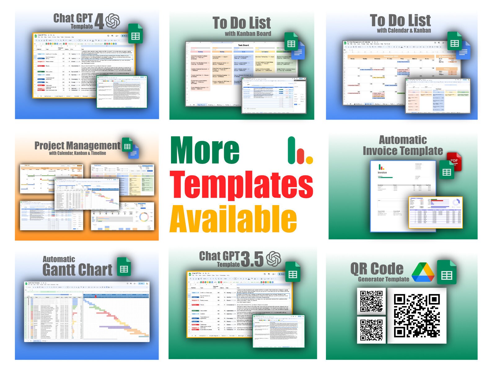 Chat GPT 4 Google Sheets Template Spreadsheet With Built-in Chatgpt by Openai Language ...