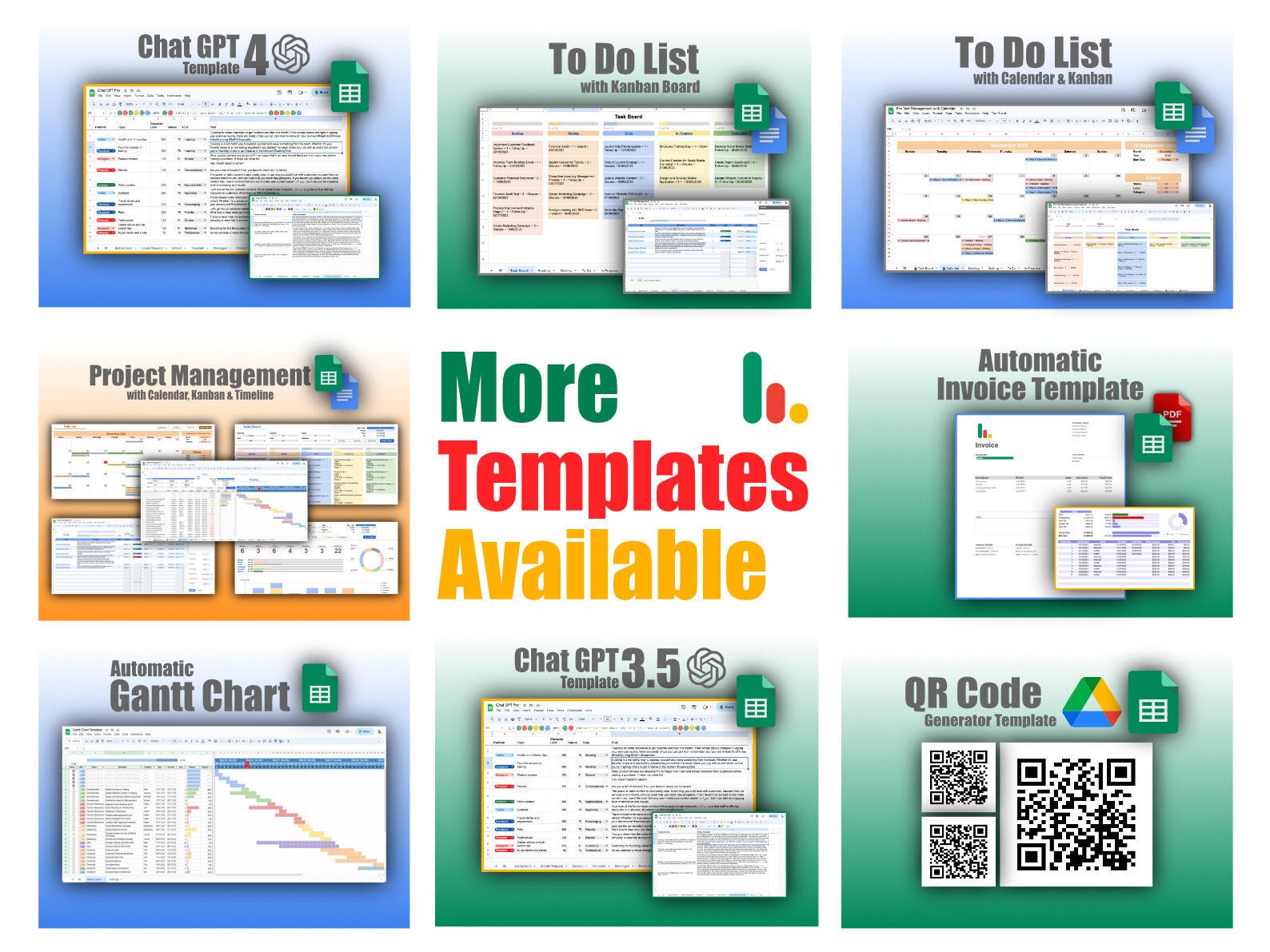 Automatic Daily Gantt Chart Google Sheets Template | Project Timeline ...