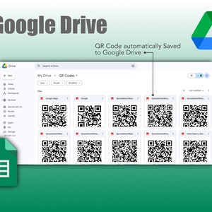 Google Sheets Automatic QR Code Generator: Template - Etsy