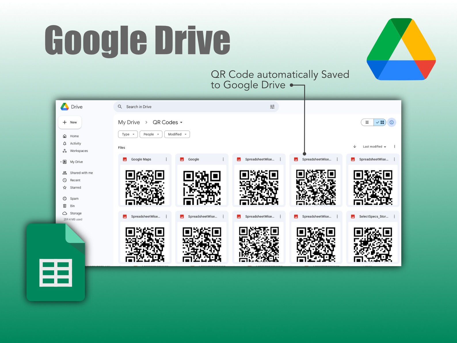 Google Sheets Automatic QR Code Generator: Template - Etsy