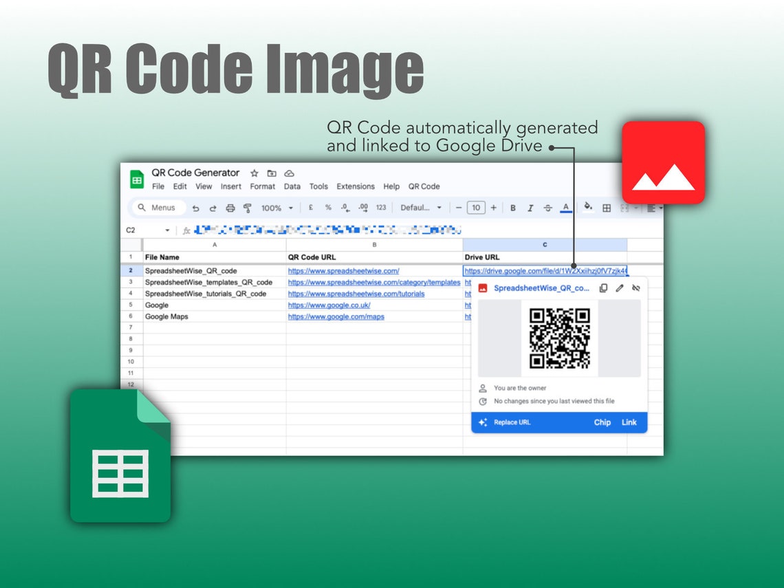 Automatic QR Code Generator Template in Google Sheets | Barcode ...