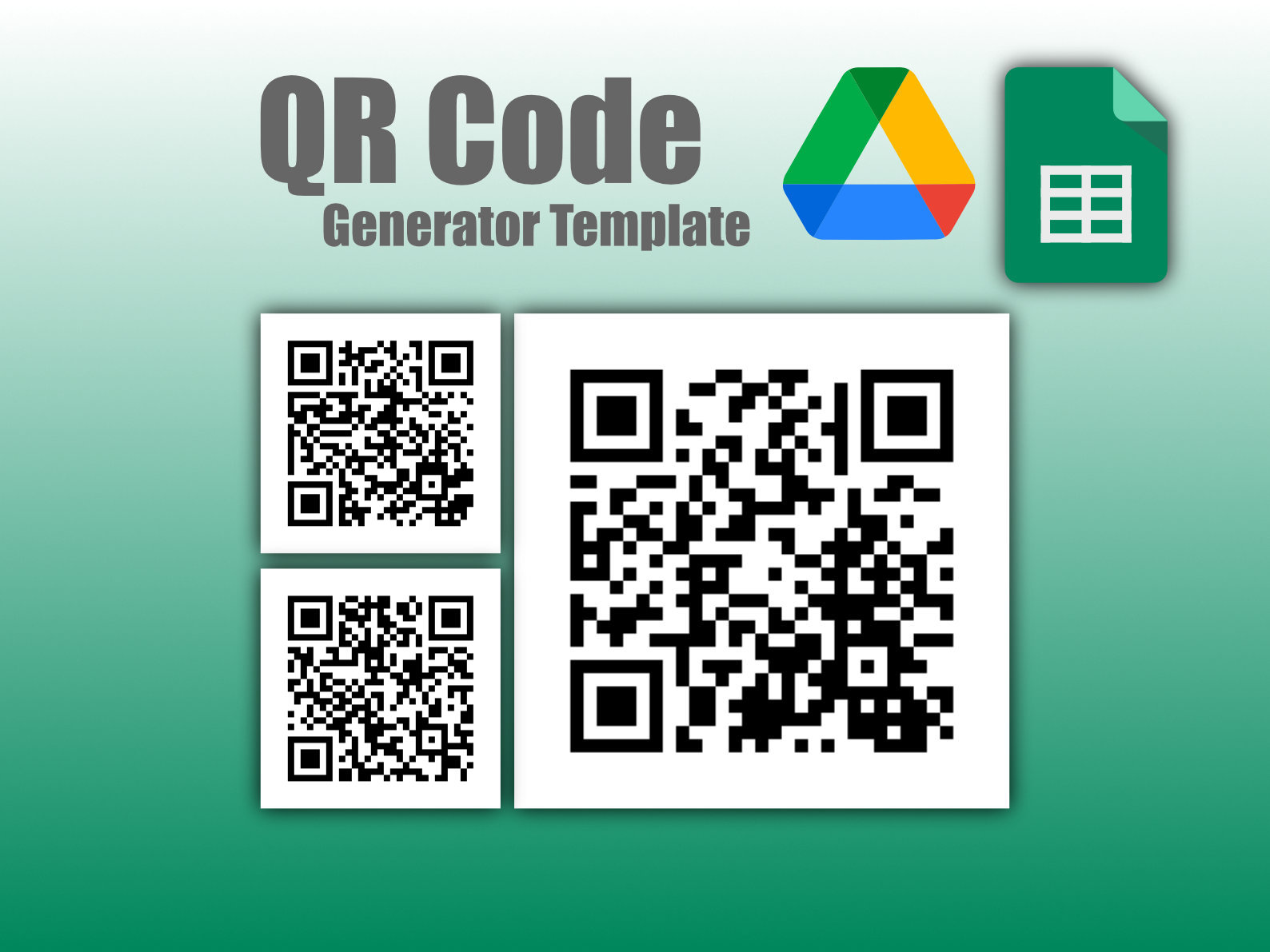 Google Sheets Automatic QR Code Generator: Template - Etsy