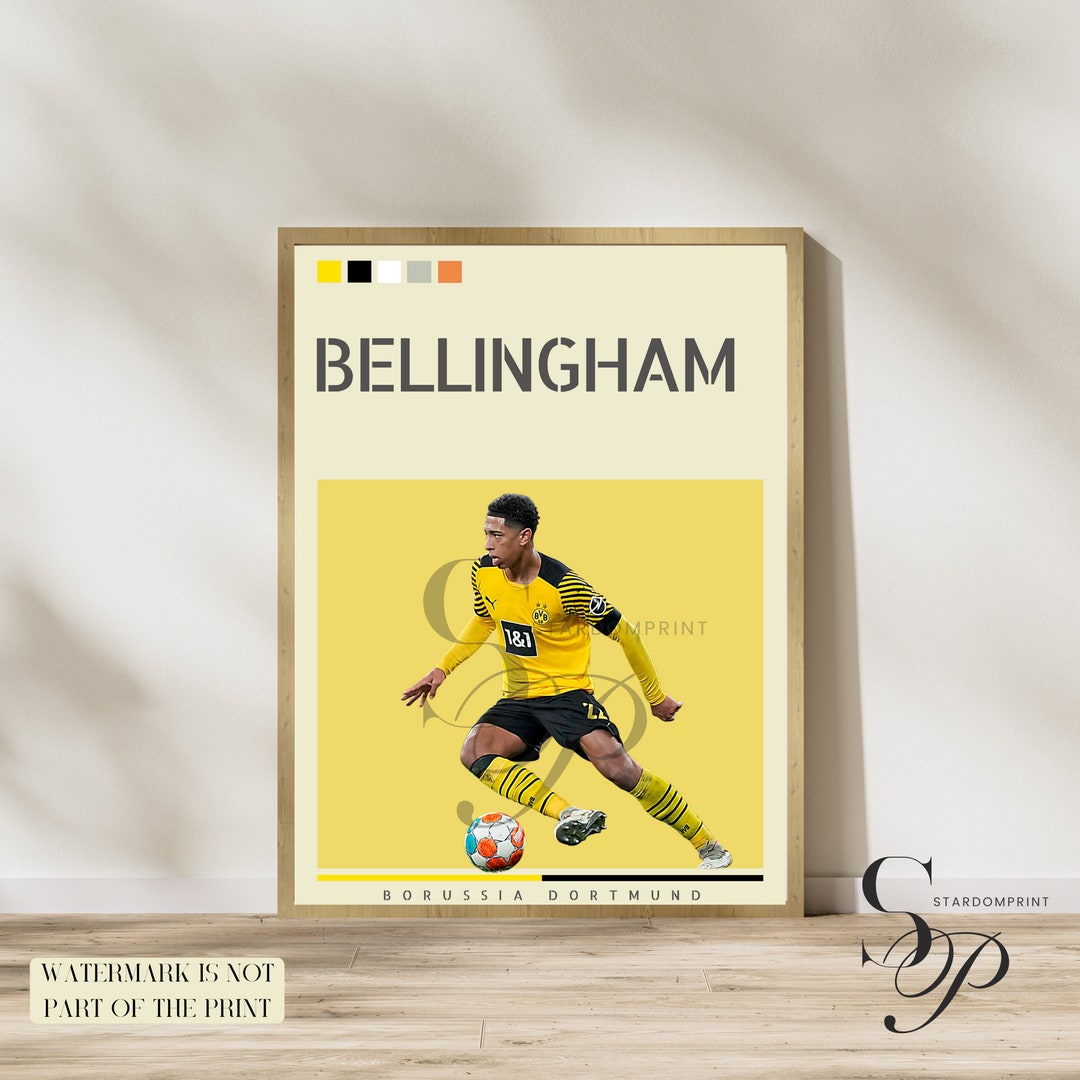 Jude Bellingham Poster Borussia Dortmund Team Football - Etsy