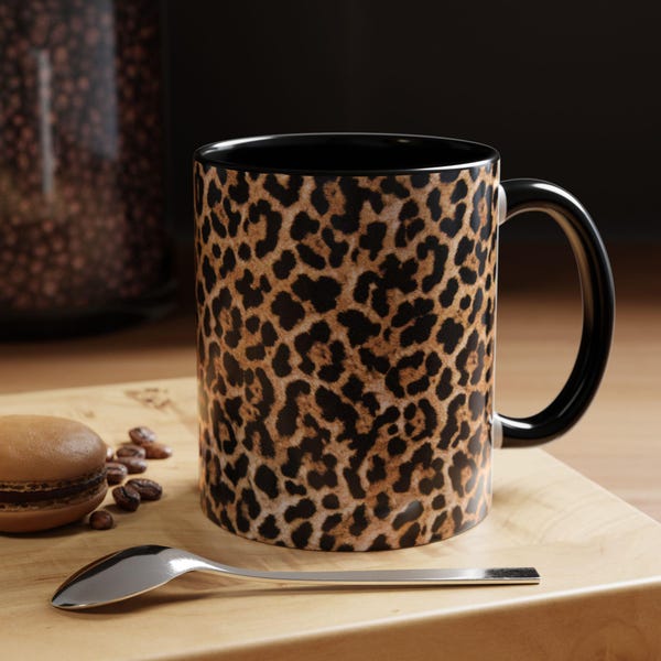 Leopard Coffee Mug - Etsy