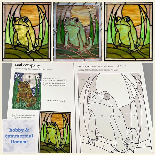 Stained Glass Frog - Etsy