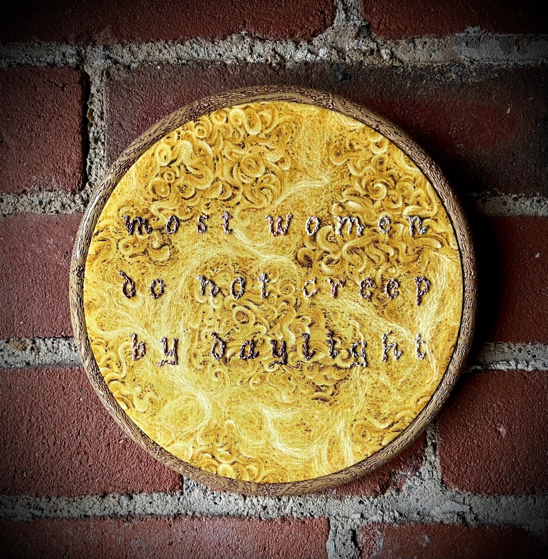 Literary Embroidery / the Yellow Wallpaper Hanging Hoop Ready to Ship ...