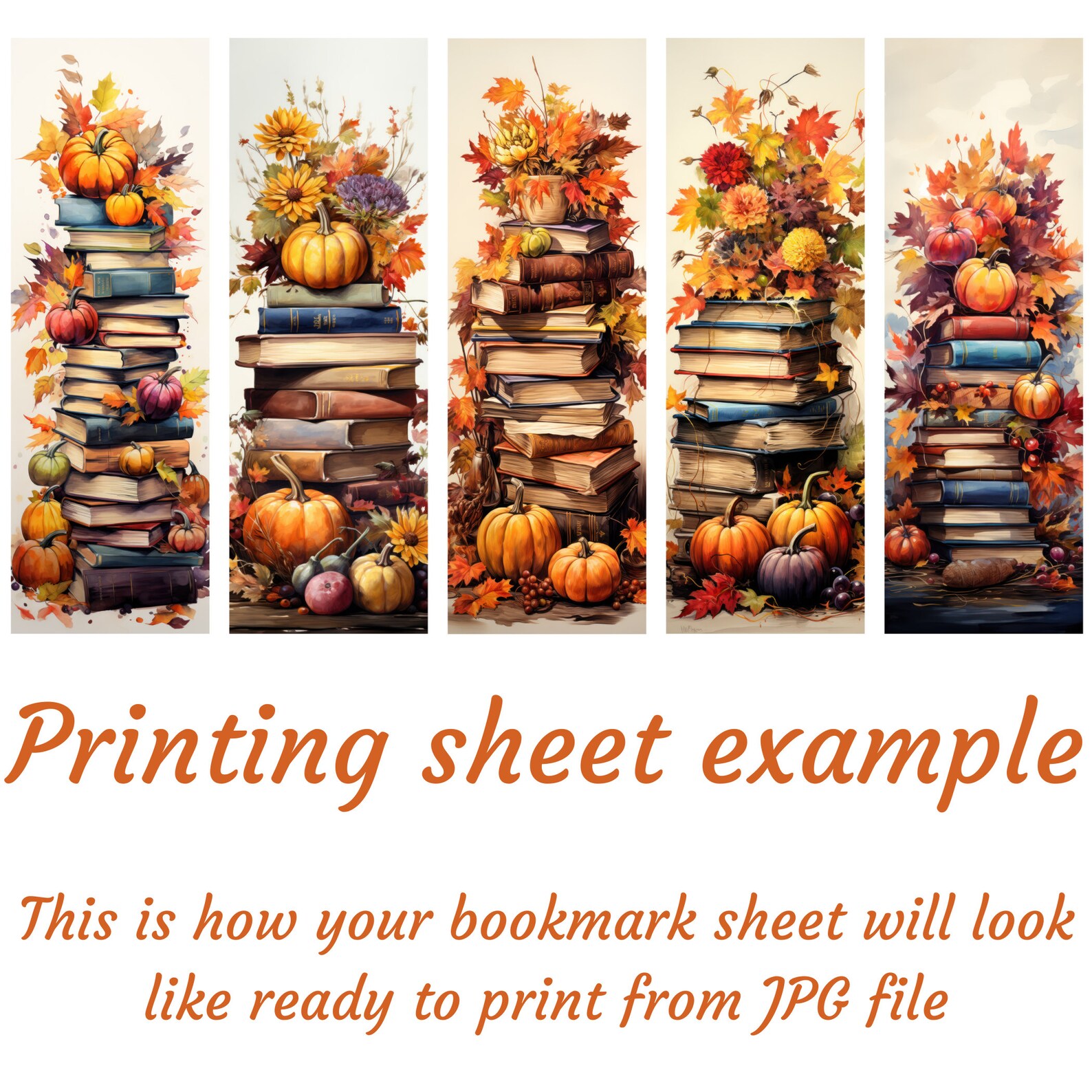 20 Autumn Books Bookmarks Autumn Printable Bookmarks - Etsy