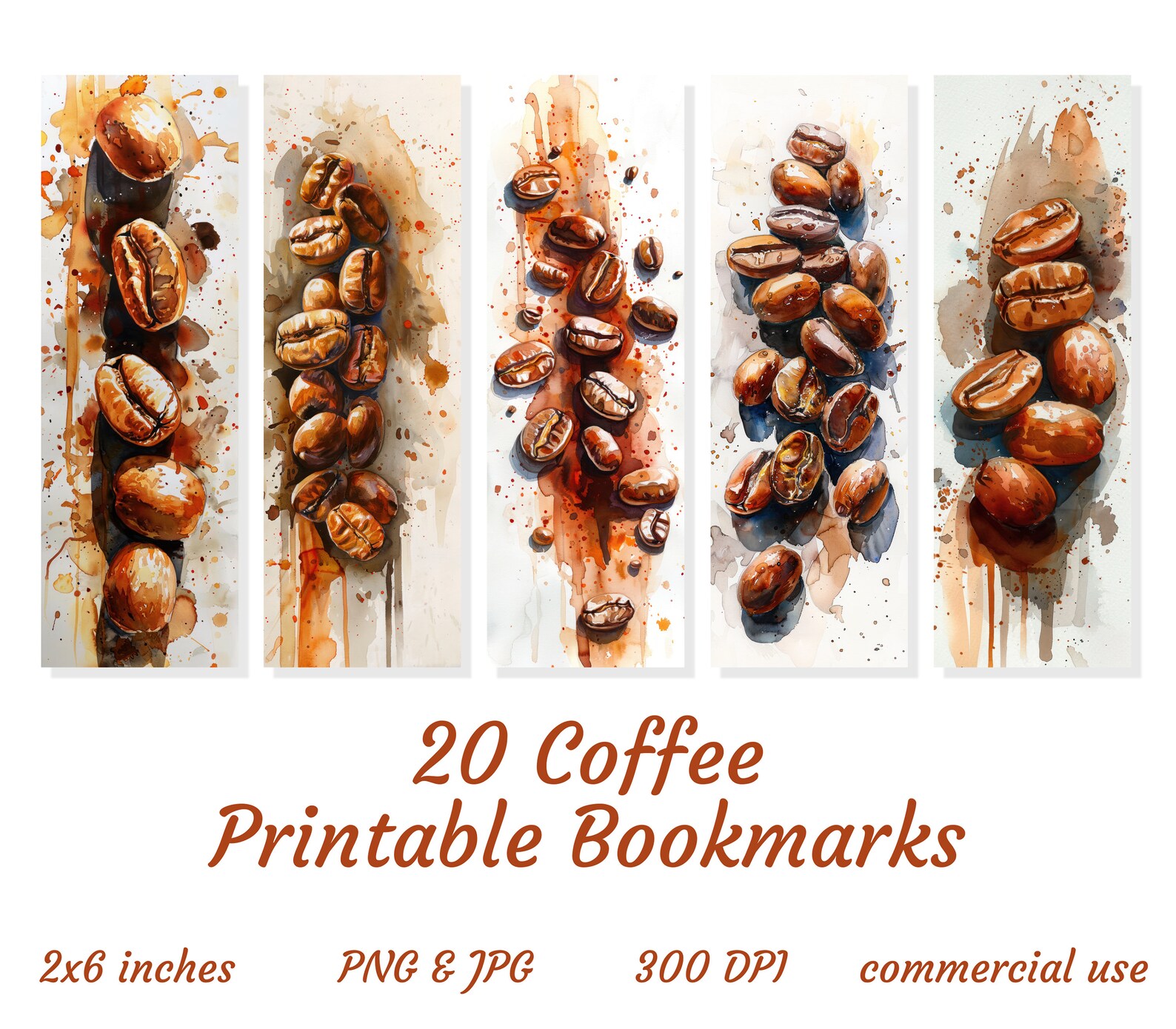 20 Coffee Printable Bookmarks, Coffee Printables, Coffee Lovers ...