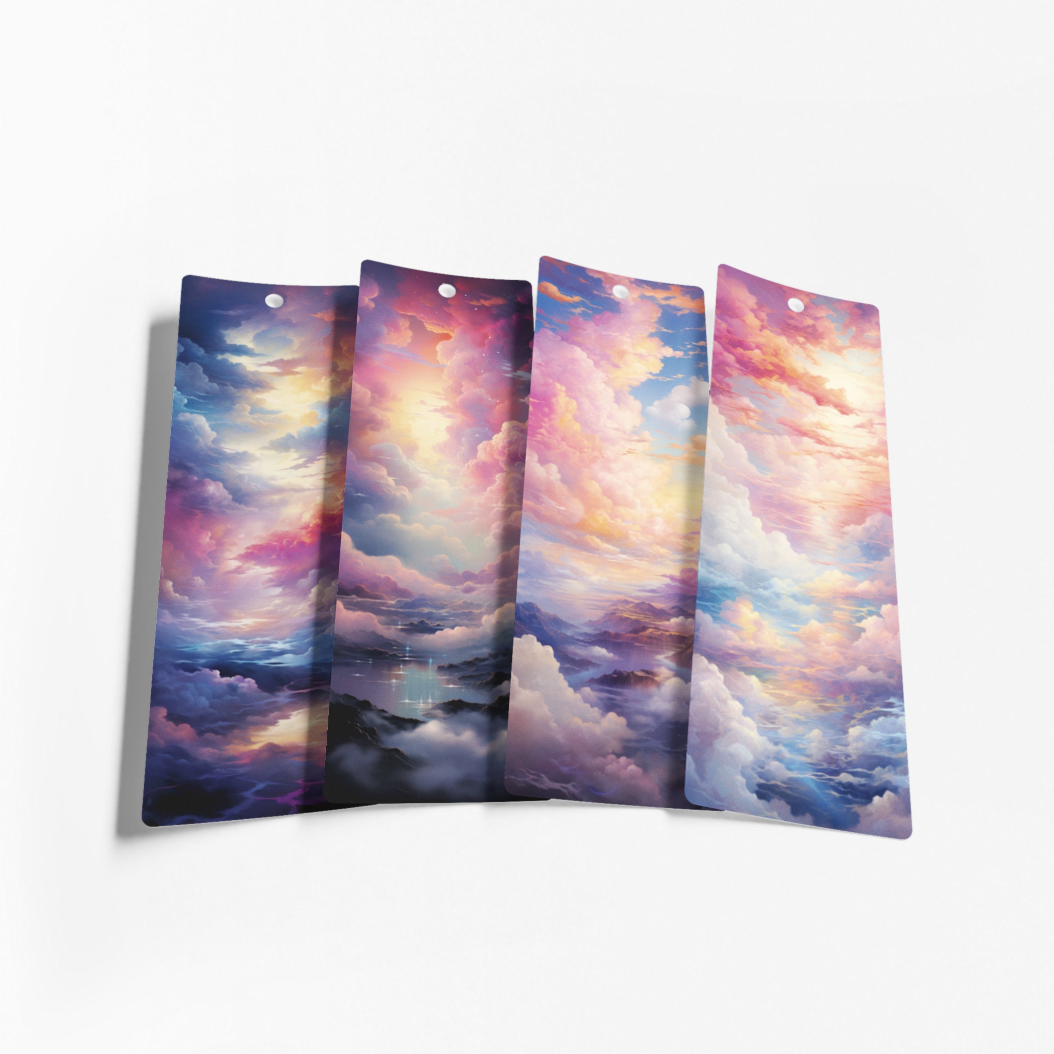 20 Clouds Printable Bookmarks Decorative Clouds Design - Etsy