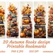 20 Autumn Books Bookmarks Autumn Printable Bookmarks - Etsy