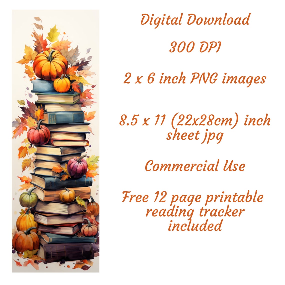 20 Autumn Books Bookmarks Autumn Printable Bookmarks - Etsy