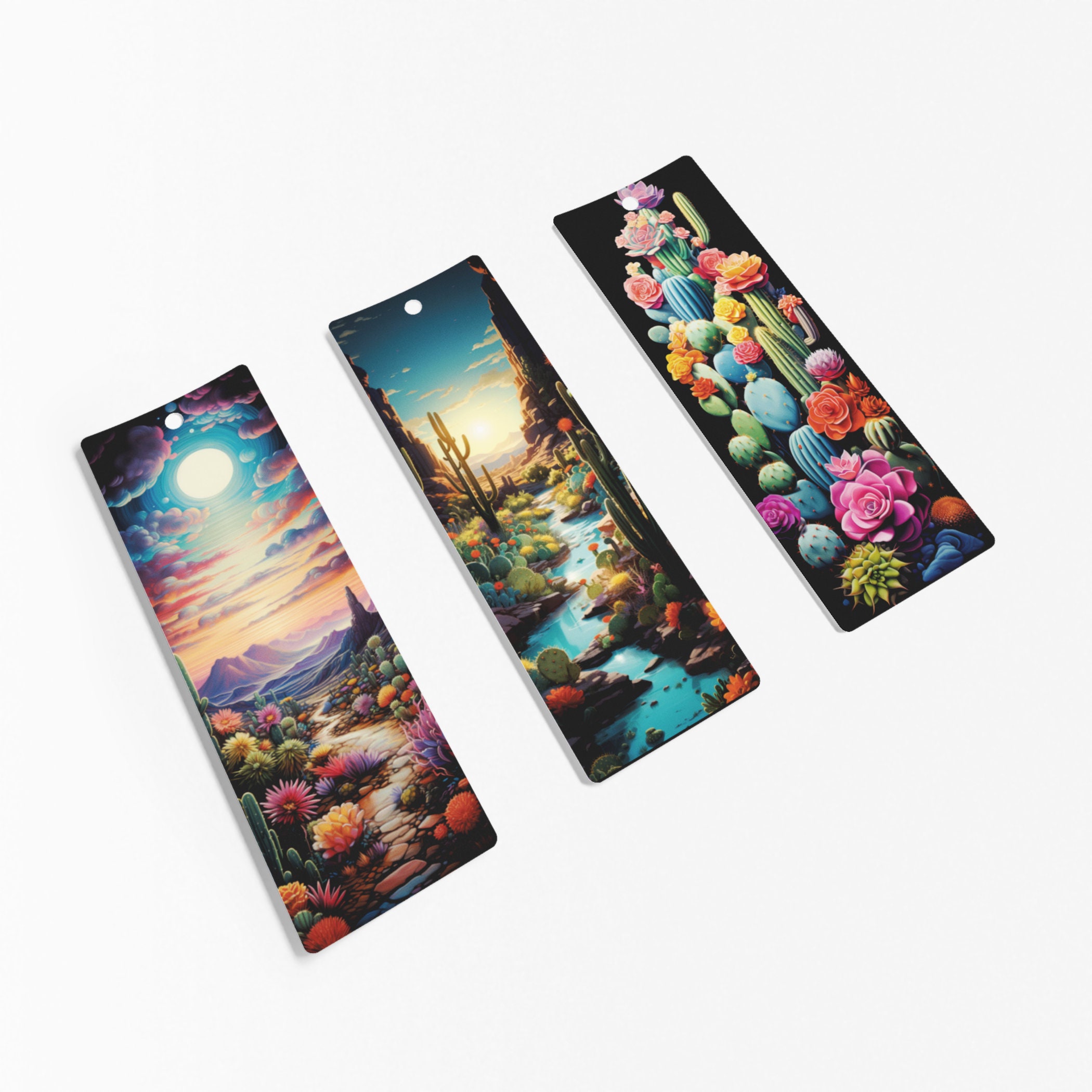 20 Cactus Bookmark Designs Printable Bookmarks Nature - Etsy