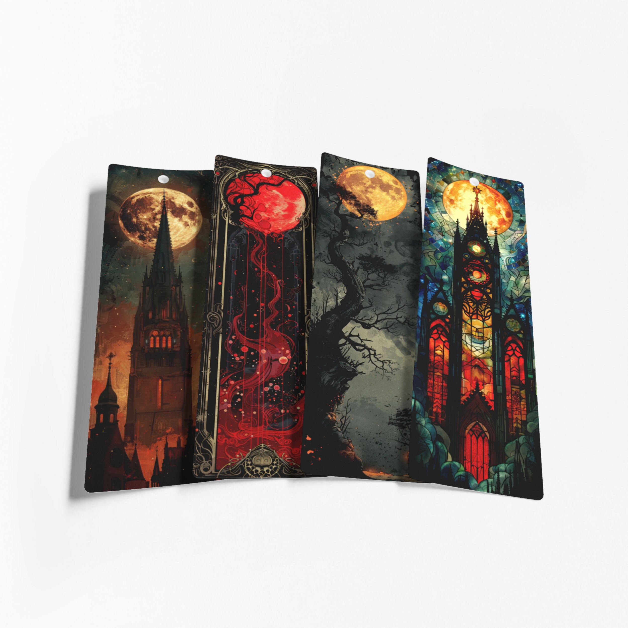 20 Gothic Printable Bookmarks, Bookmark Set, Galaxy Sublimation ...