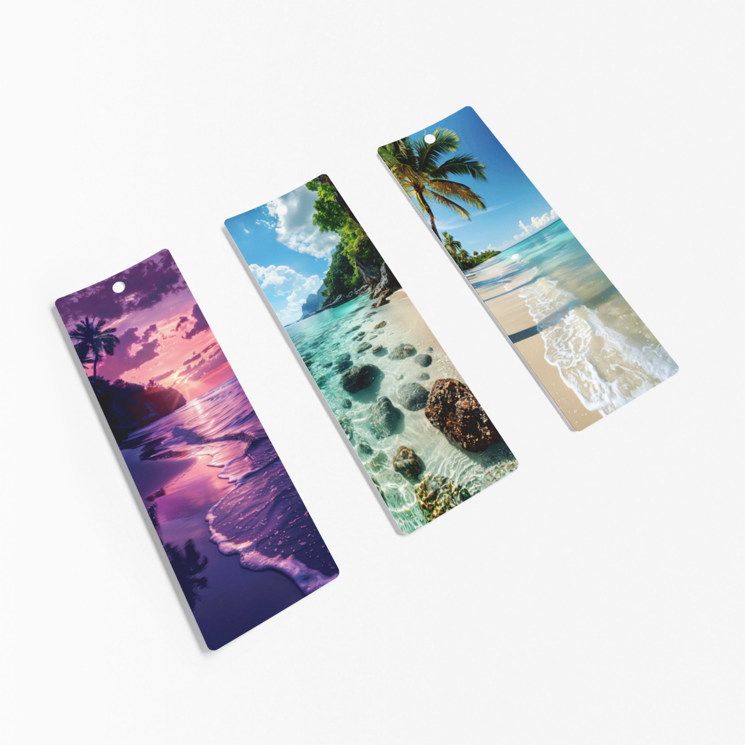 20 Beach Bookmarks, Printable Bookmarks, Summer Bookmarks, Sublimation ...