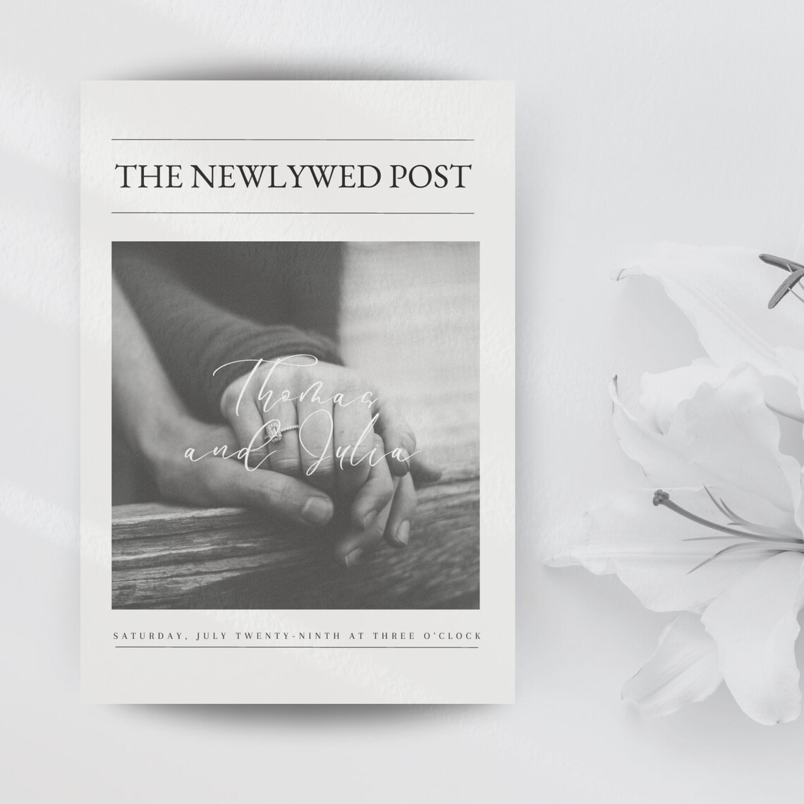 Editable Wedding Newspaper Template Canva Wedding Booklet - Etsy Canada