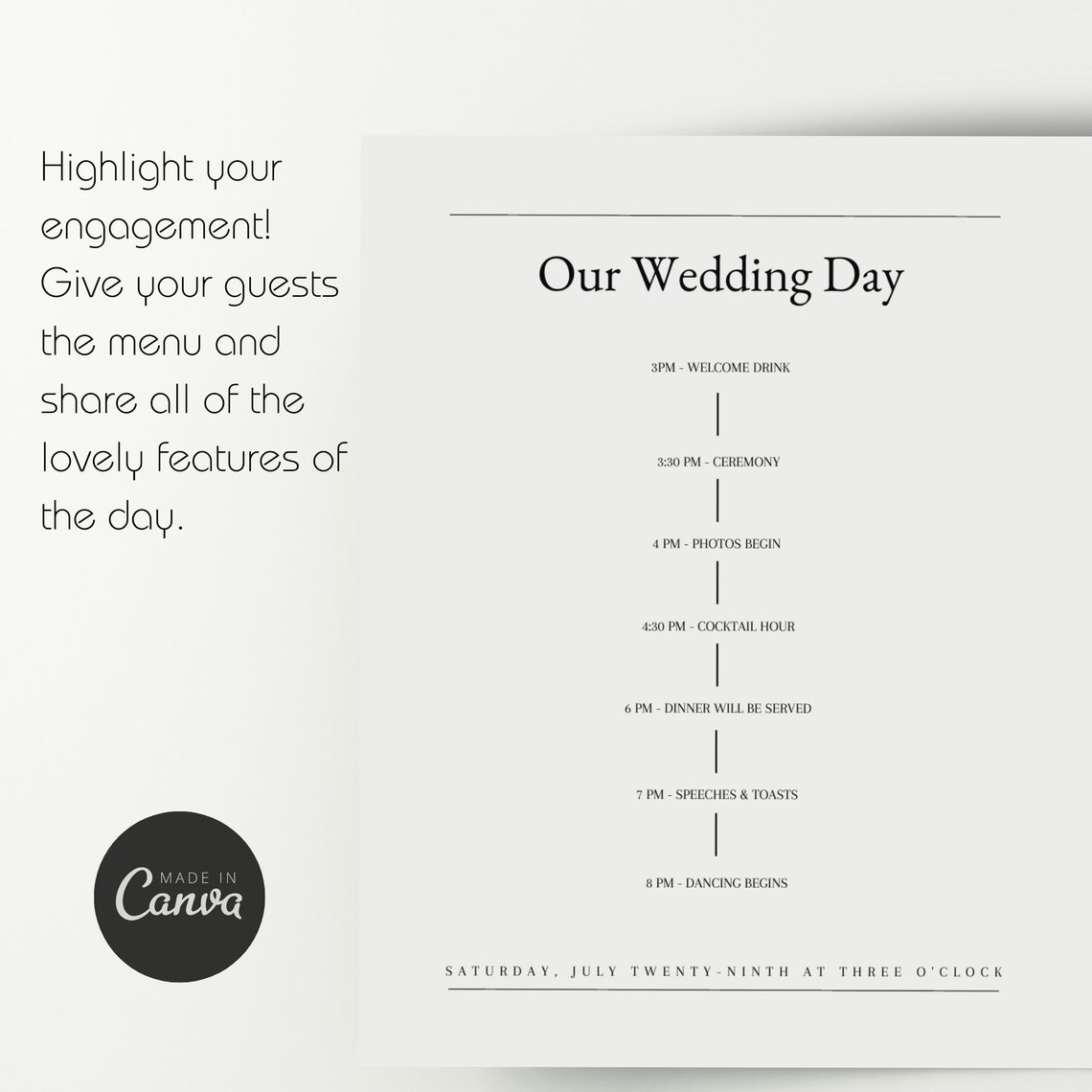 Editable Wedding Newspaper Template Canva Wedding Booklet - Etsy Canada