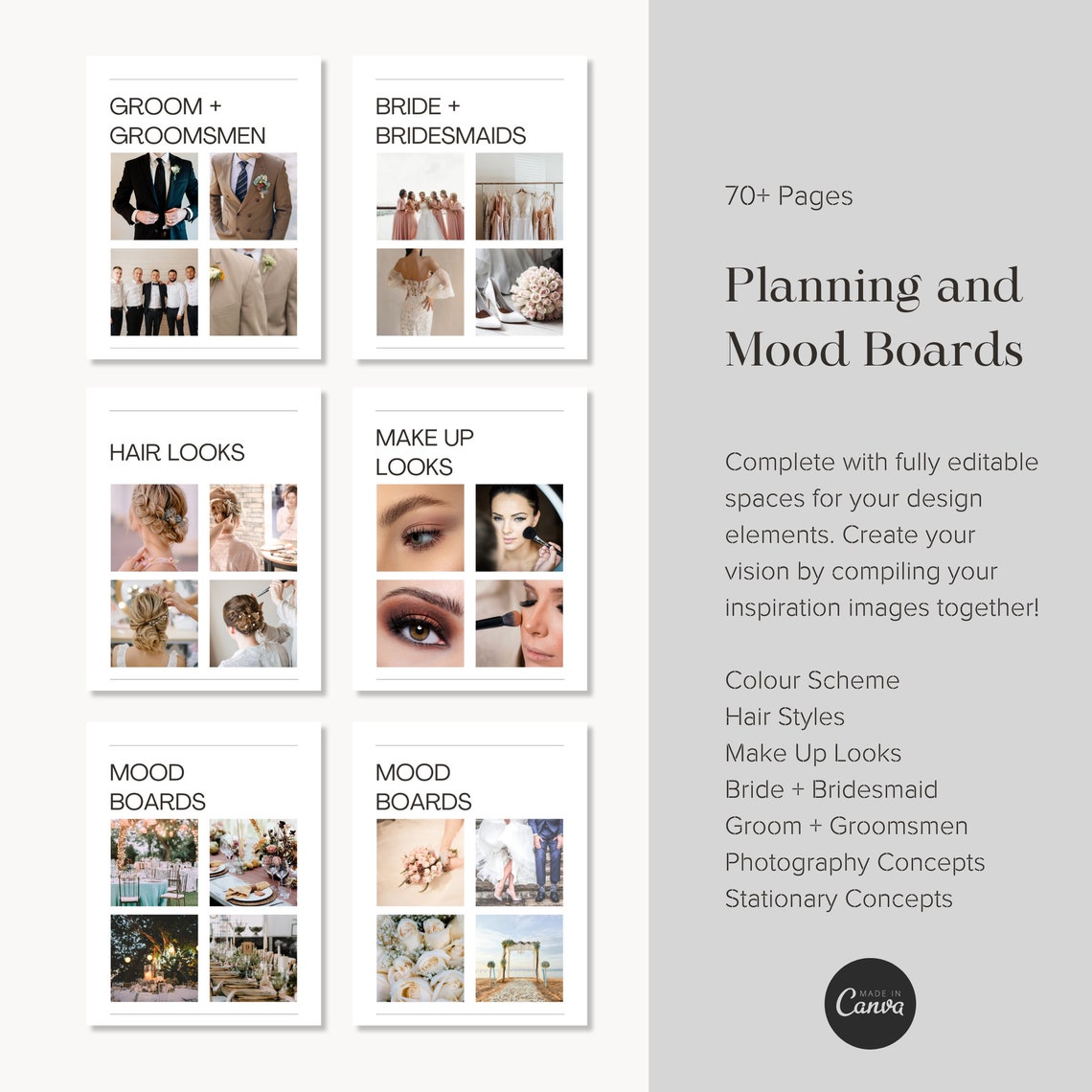 Ultimate Canva Wedding Organizer Printable Wedding Binder, Day-of ...