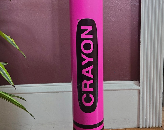 Vintage Crayola Coin Bank Crayon Pink Bank 1988 - Etsy