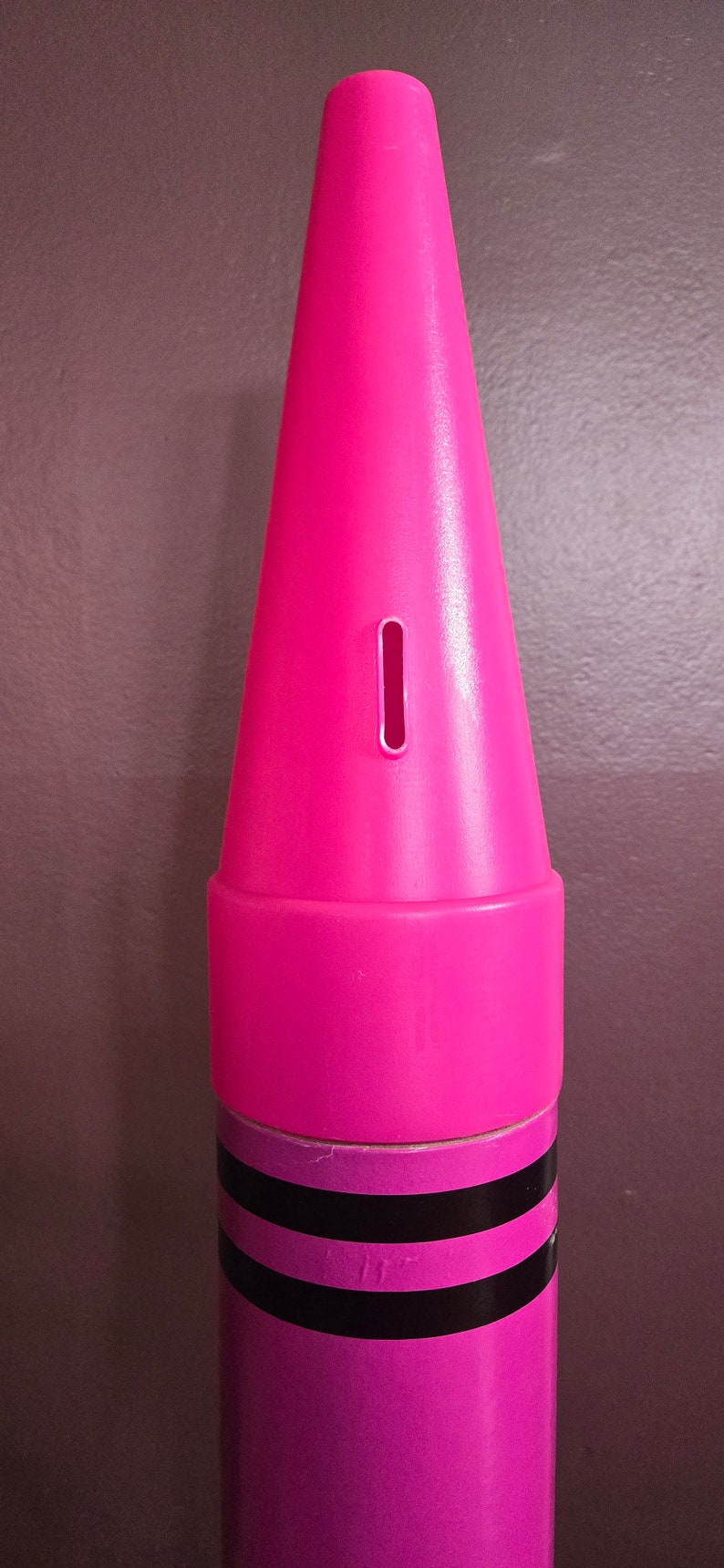 Vintage Crayola Coin Bank Crayon Pink Bank 1988 - Etsy