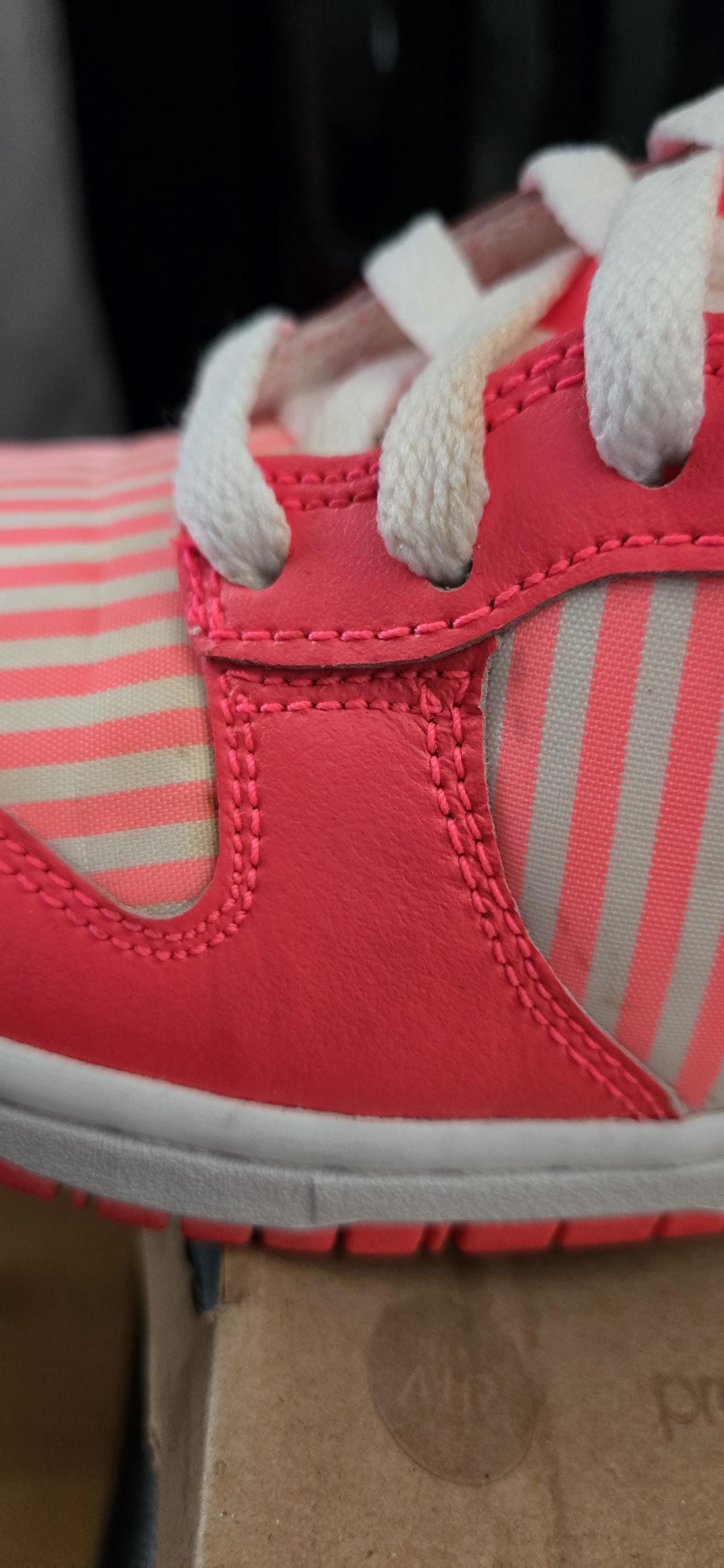 Nike Dunk Skinny High Hot Punch Pink Striped Sneakers Size 6.5 - Etsy