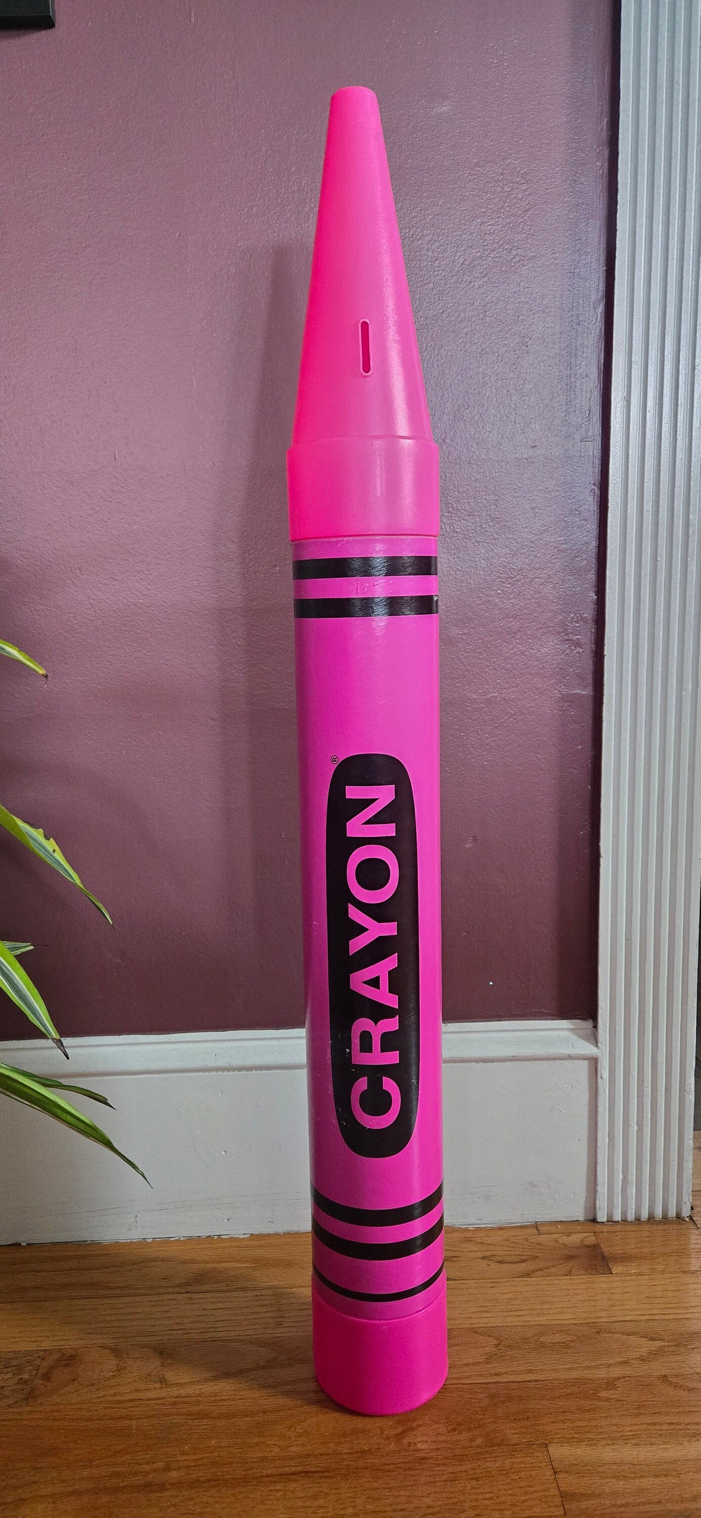 Vintage Crayola Coin Bank Crayon Pink Bank 1988 - Etsy