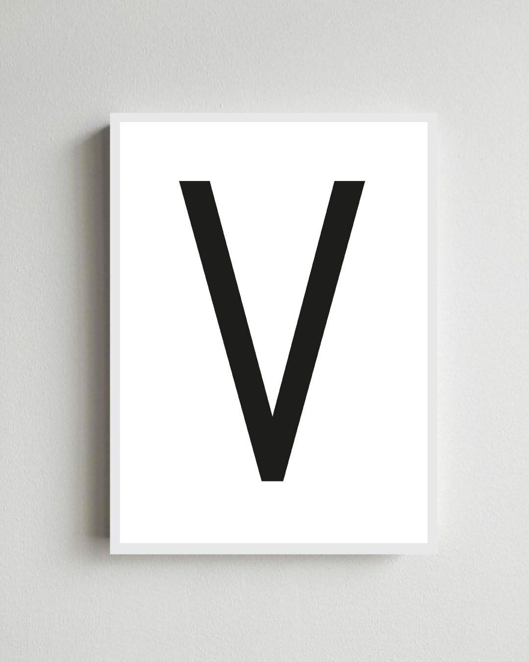 Poster Letter V Design Letters Collection by Alinefroess - Etsy