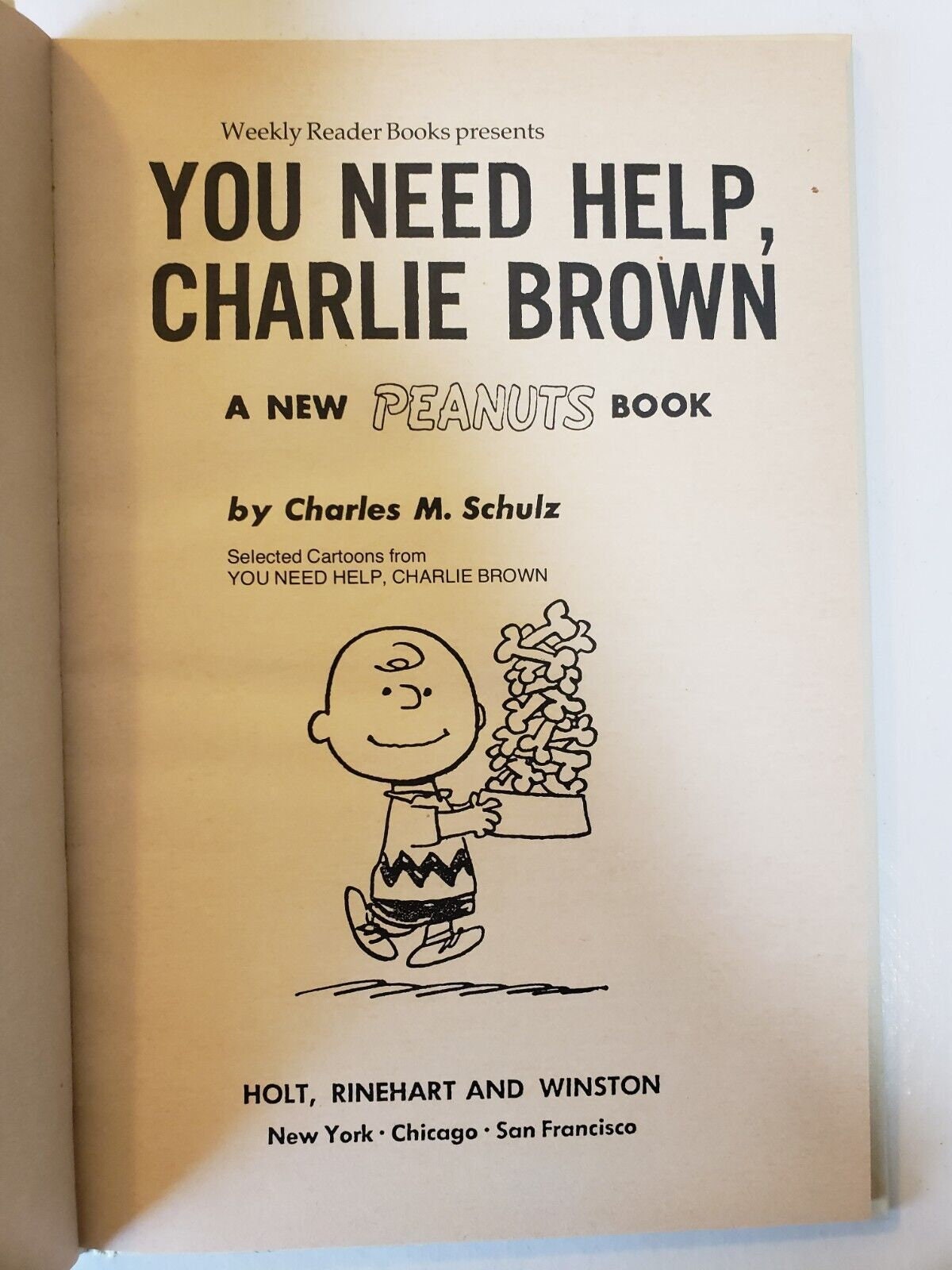 1965 You Need Help Charlie Brown Charles M Schulz Peanuts - Etsy
