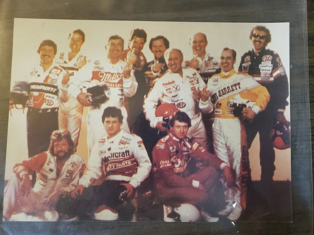 1980's NASCAR the Winston Legends Photo Flipping the Bird Dale ...