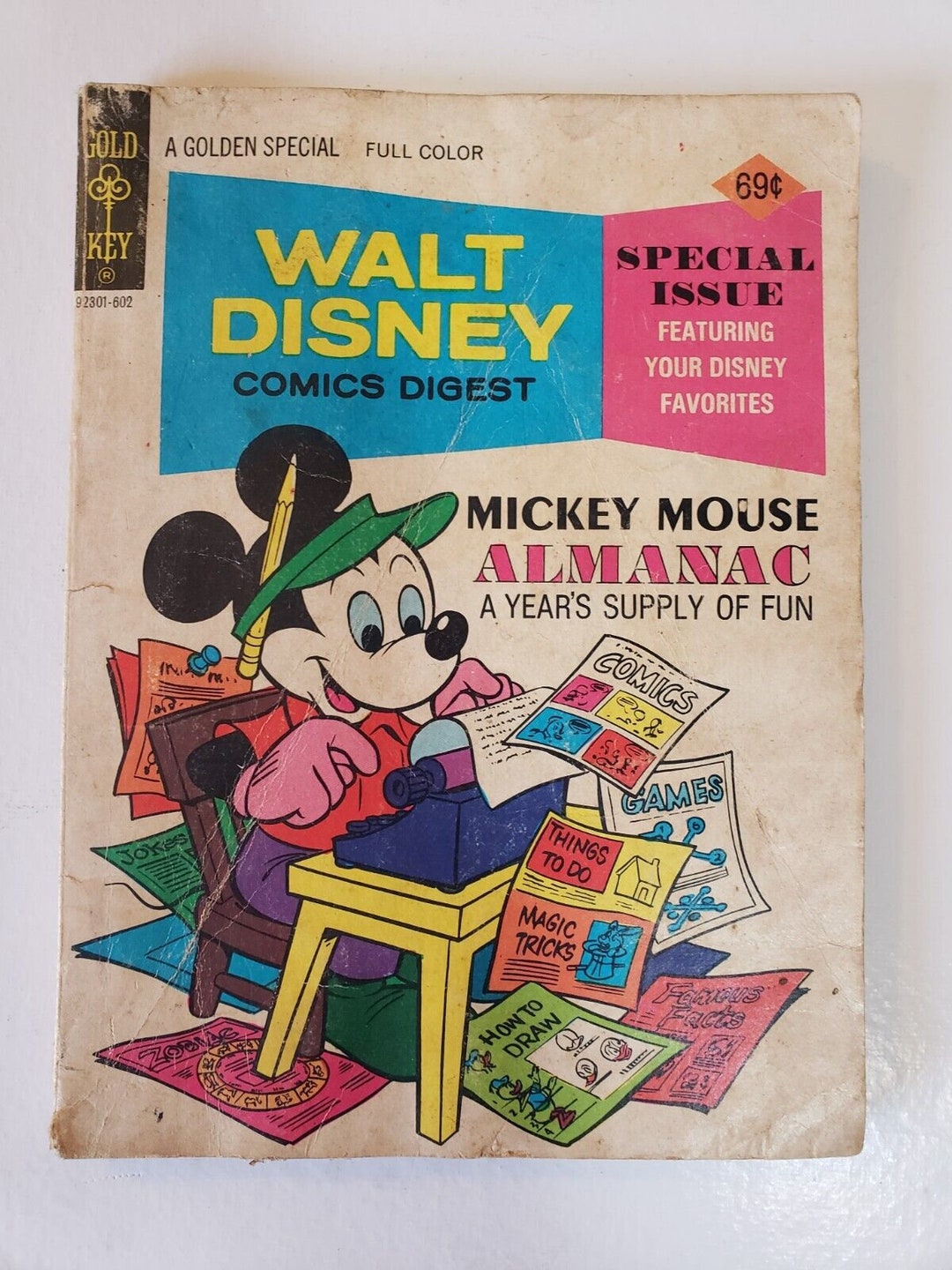 Walt Disney Comics Digest 57 1975 Mickey Mouse Almanac / Zodiac ...