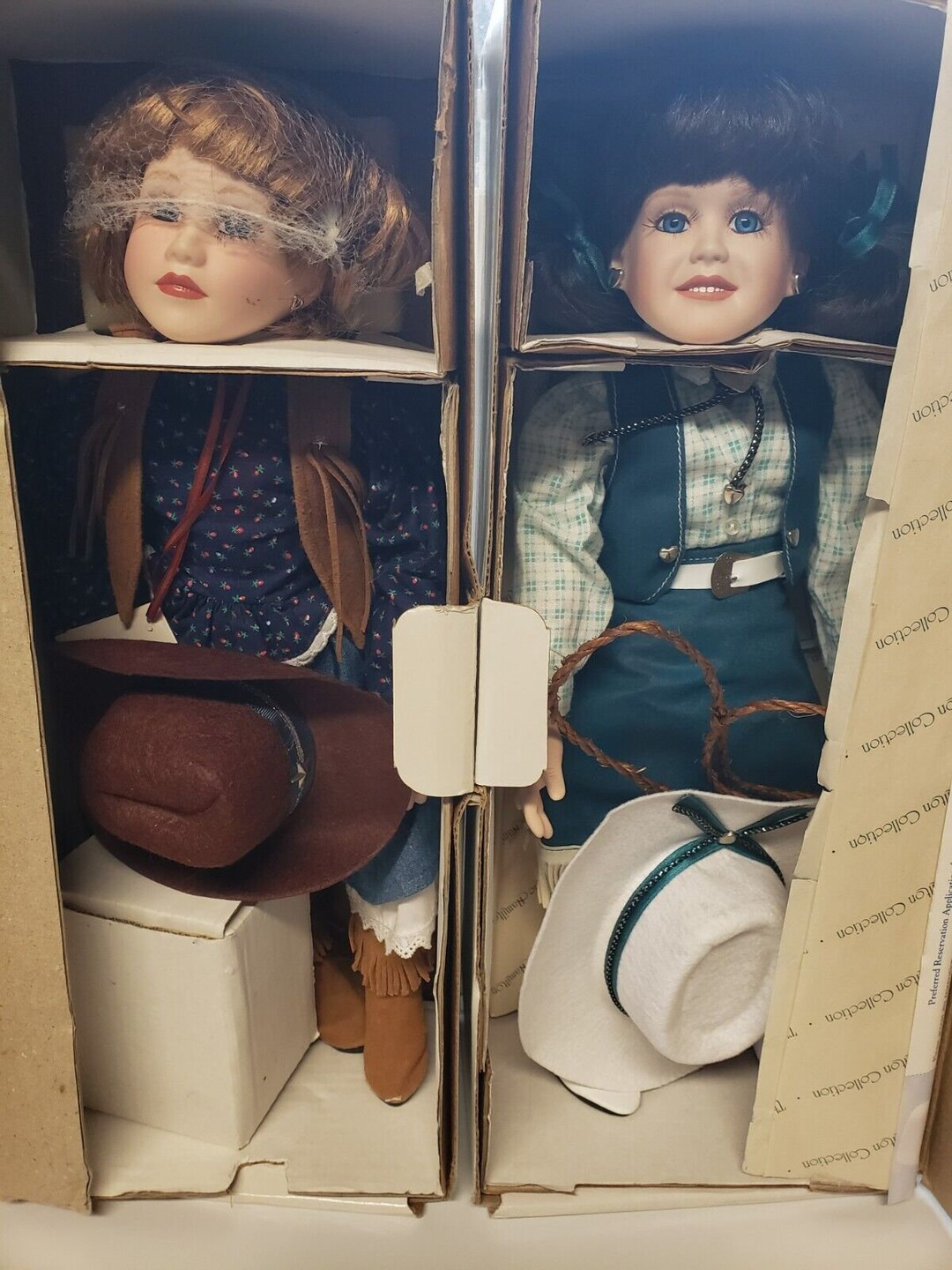 Vintage Connie Johnston Dolls Collection Skyler & Savannah Frontier Lot ...