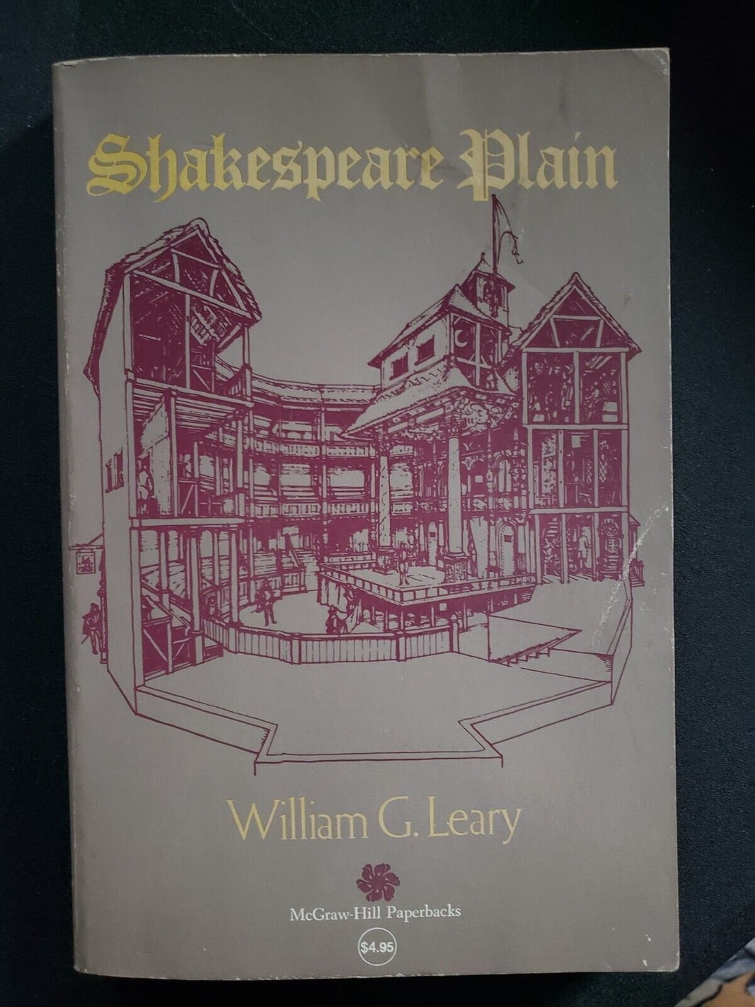 Shakespeare Plain by William G. Leary 1977 Vintage Paperback Literary ...