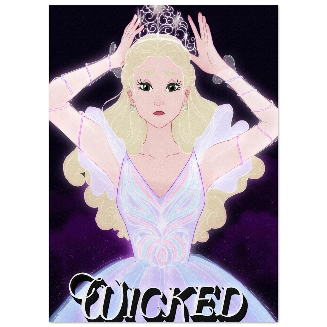Glinda - WICKED FOR GOOD - Cartoon Style Poster - Etsy