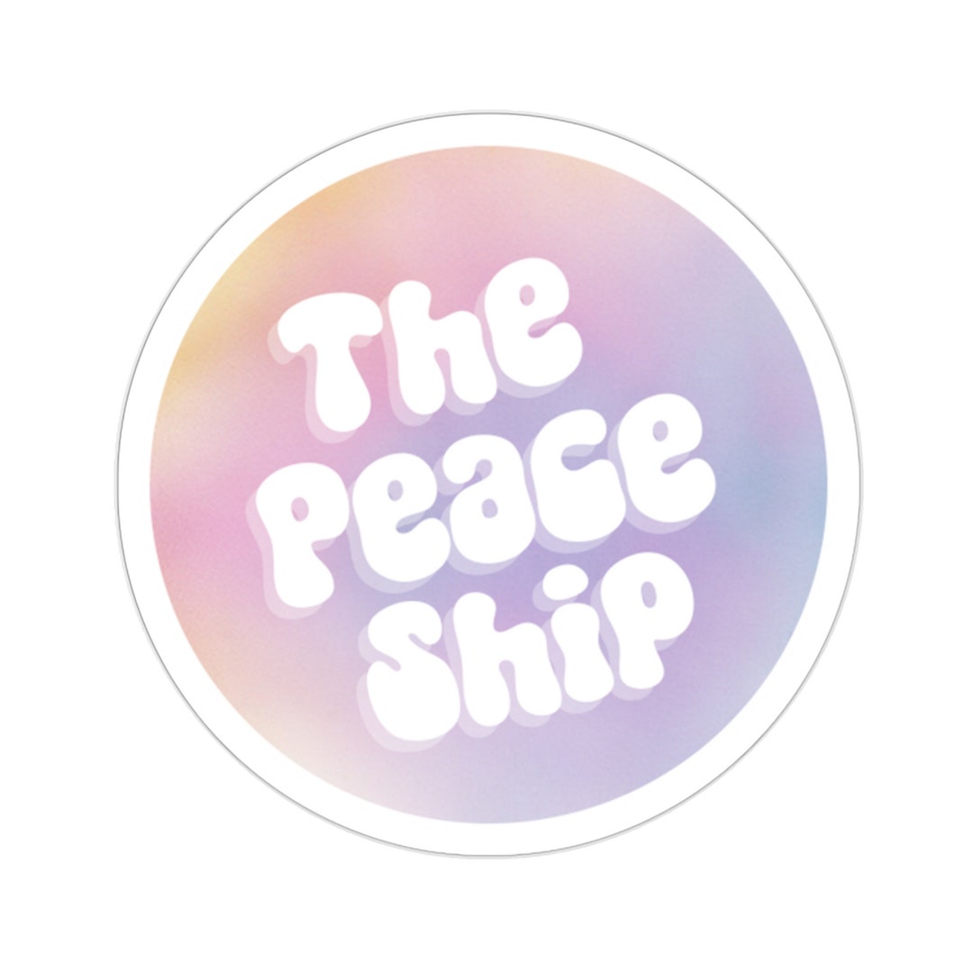 The Peace Ship Logo Sticker - Etsy