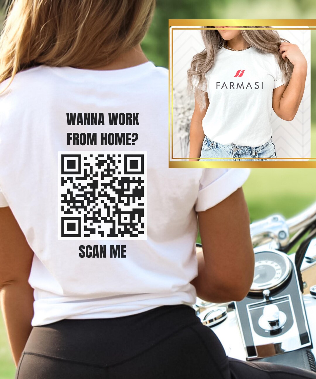 Custom Work From Home QR Shirt, Entrepreneur Unisex T Shirt, Mlm Tee ...